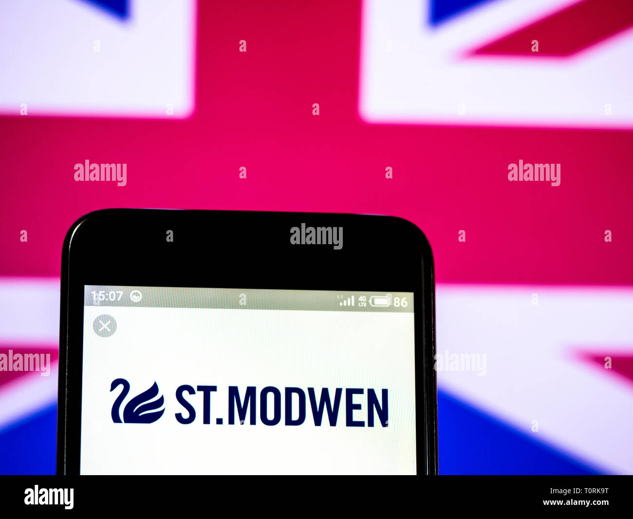 St. Modwen Properties Plc logo seen displayed on smart phone Stock ...