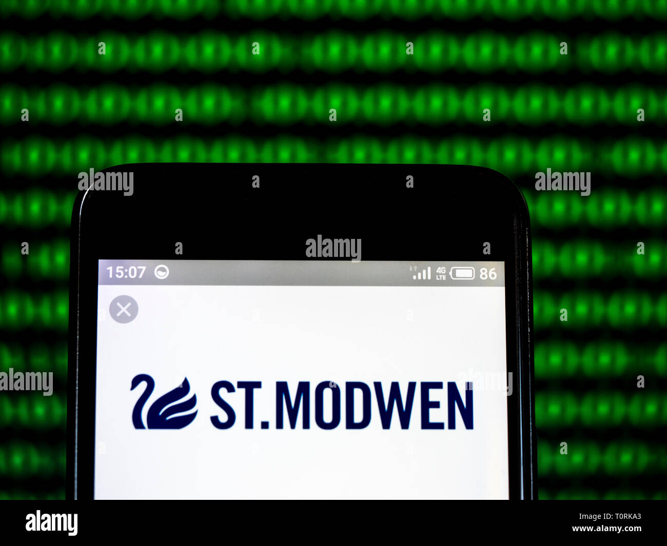 St. Modwen Properties Plc logo seen displayed on smart phone Stock ...