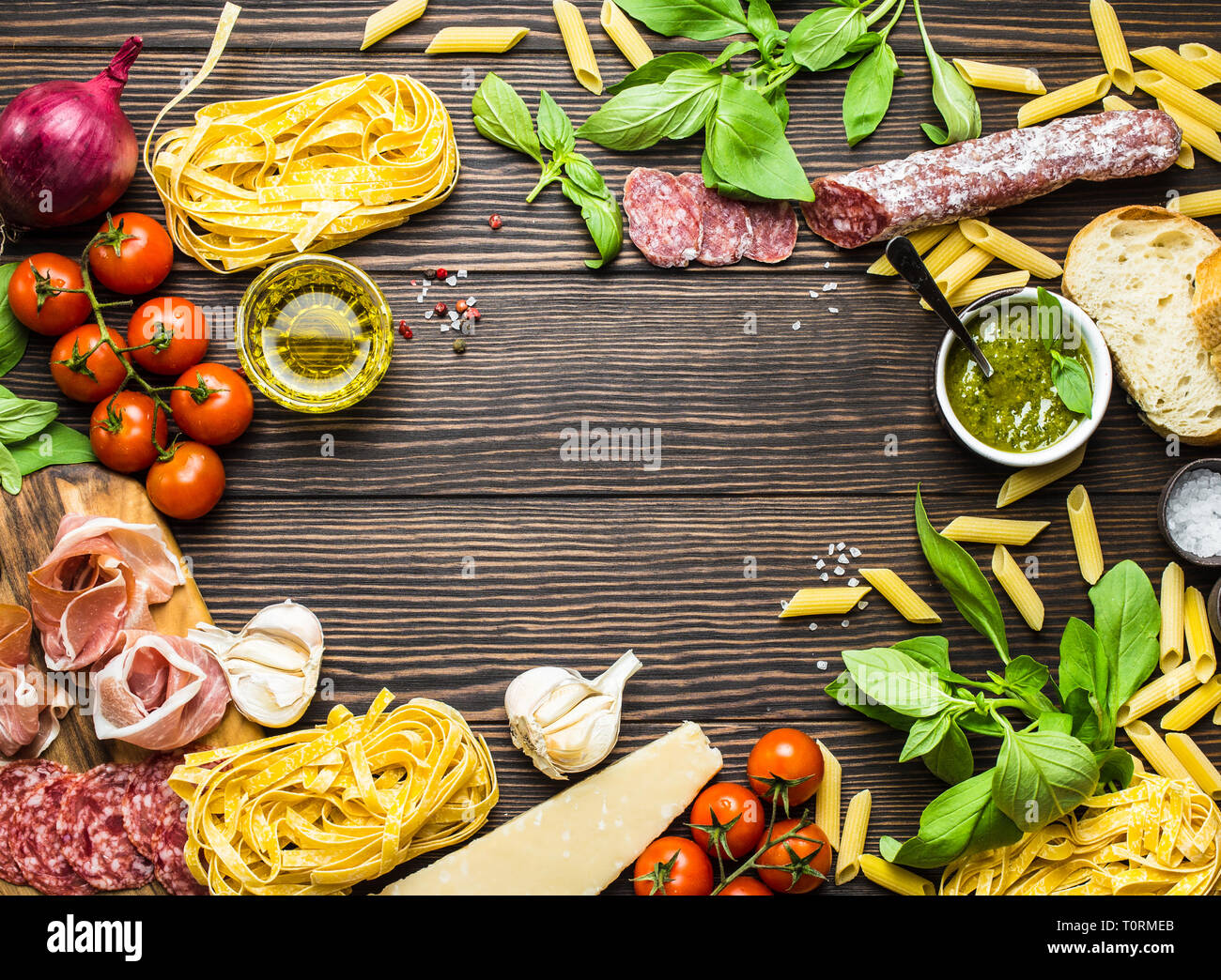 Italian traditional food, appetizers and snacks Stock Photo - Alamy