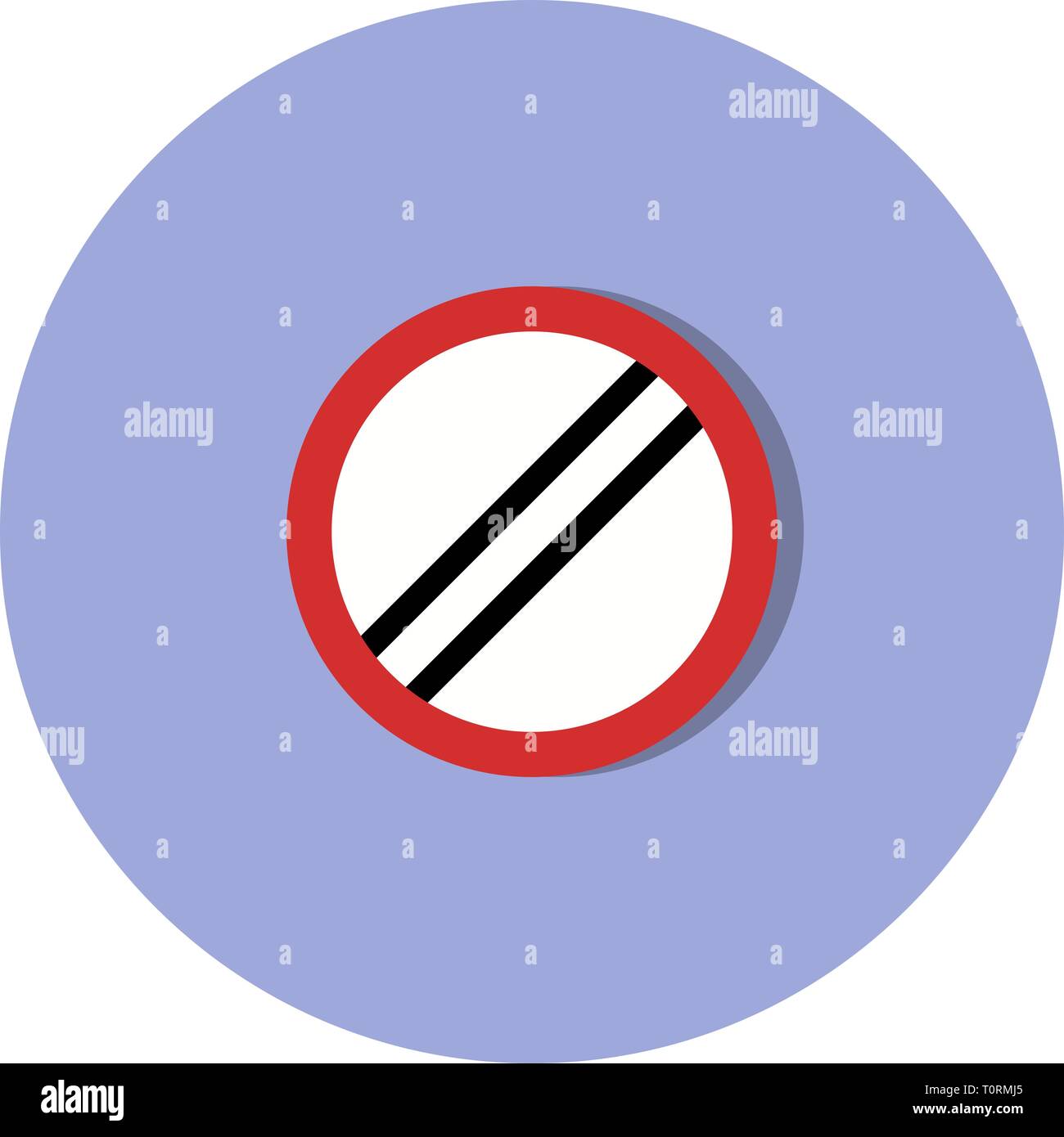 Illustration National speed limit applies Icon Stock Photo - Alamy