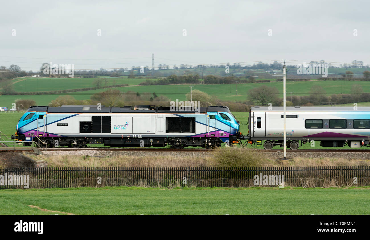 Transpennine Express Class 68 diesel locomotive No. 68026 "Enterprise ...