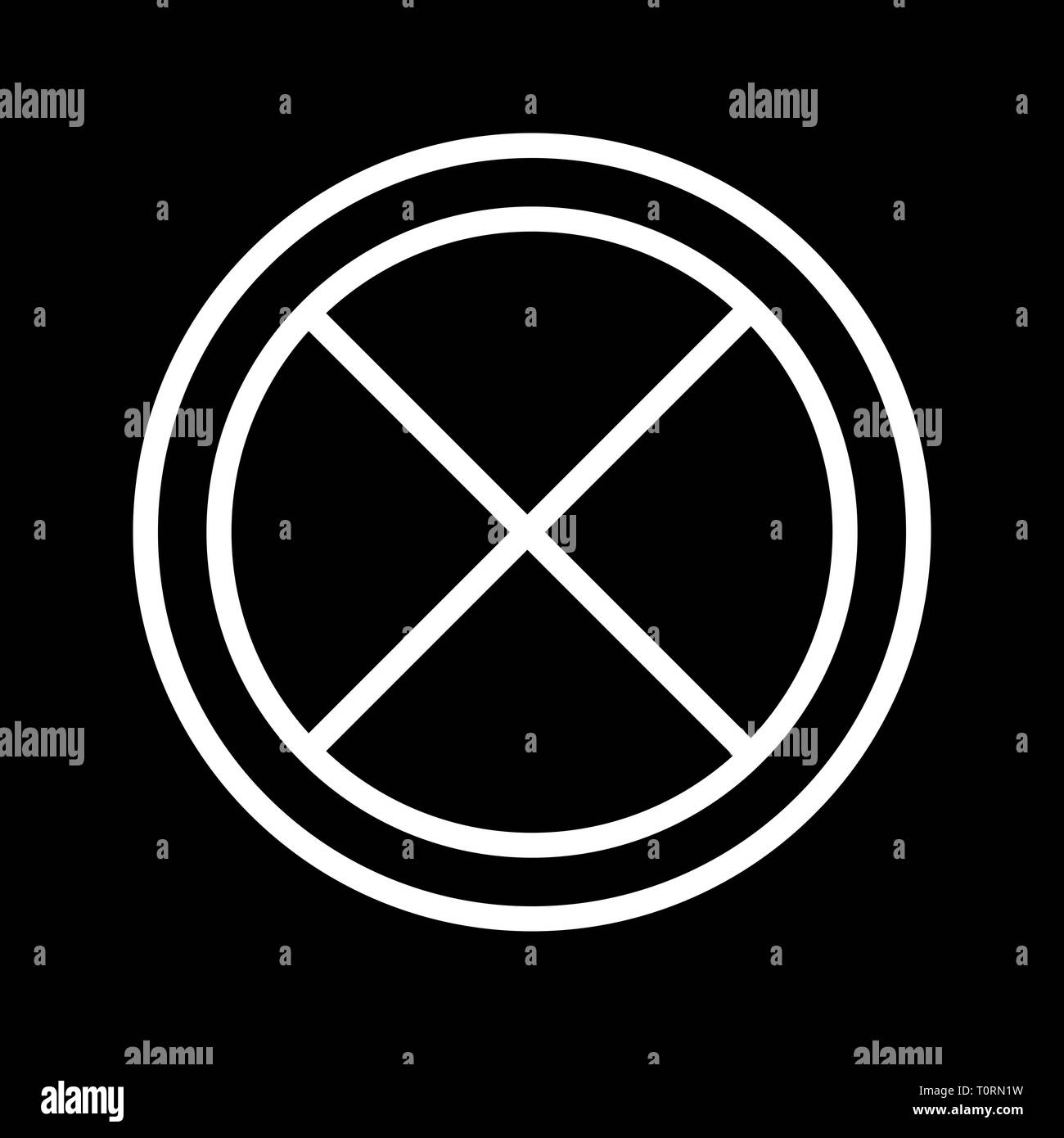 Road closed symbol Black and White Stock Photos & Images - Alamy