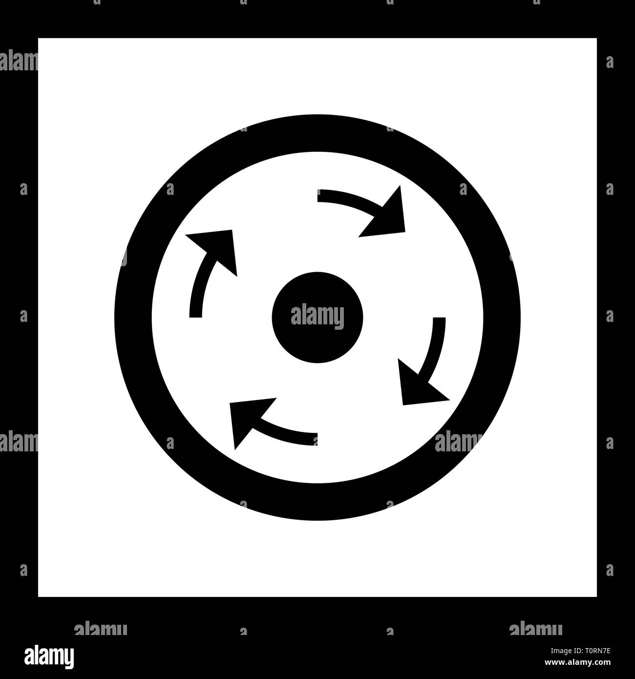 Square roundabout Black and White Stock Photos & Images - Alamy