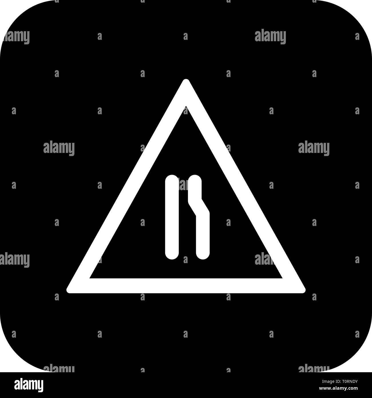 Dual carriageway ahead sign hi-res stock photography and images - Alamy