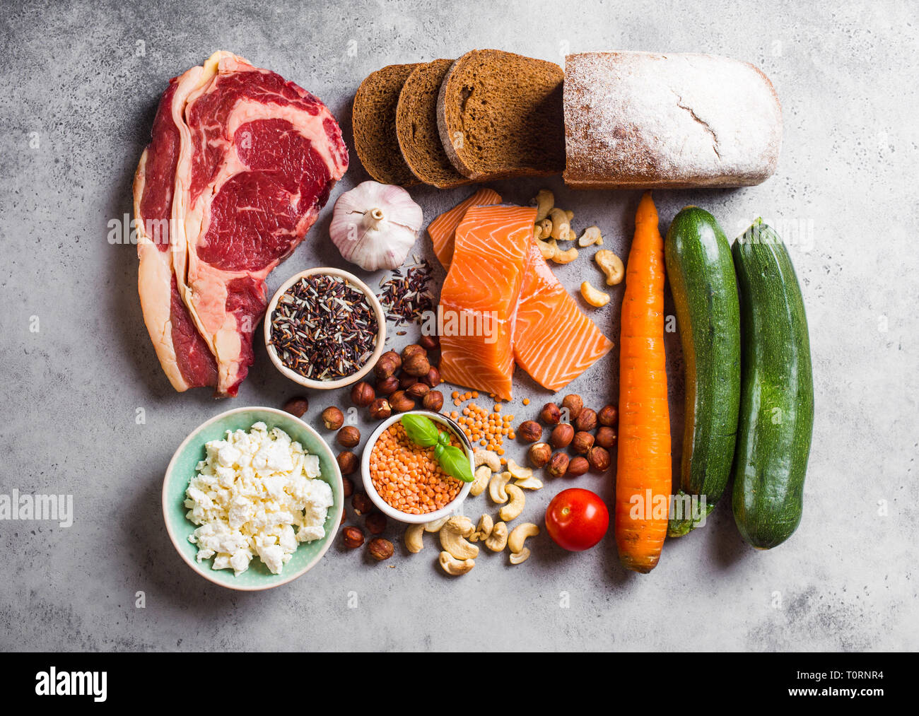 Healthy food ingredients Stock Photo - Alamy