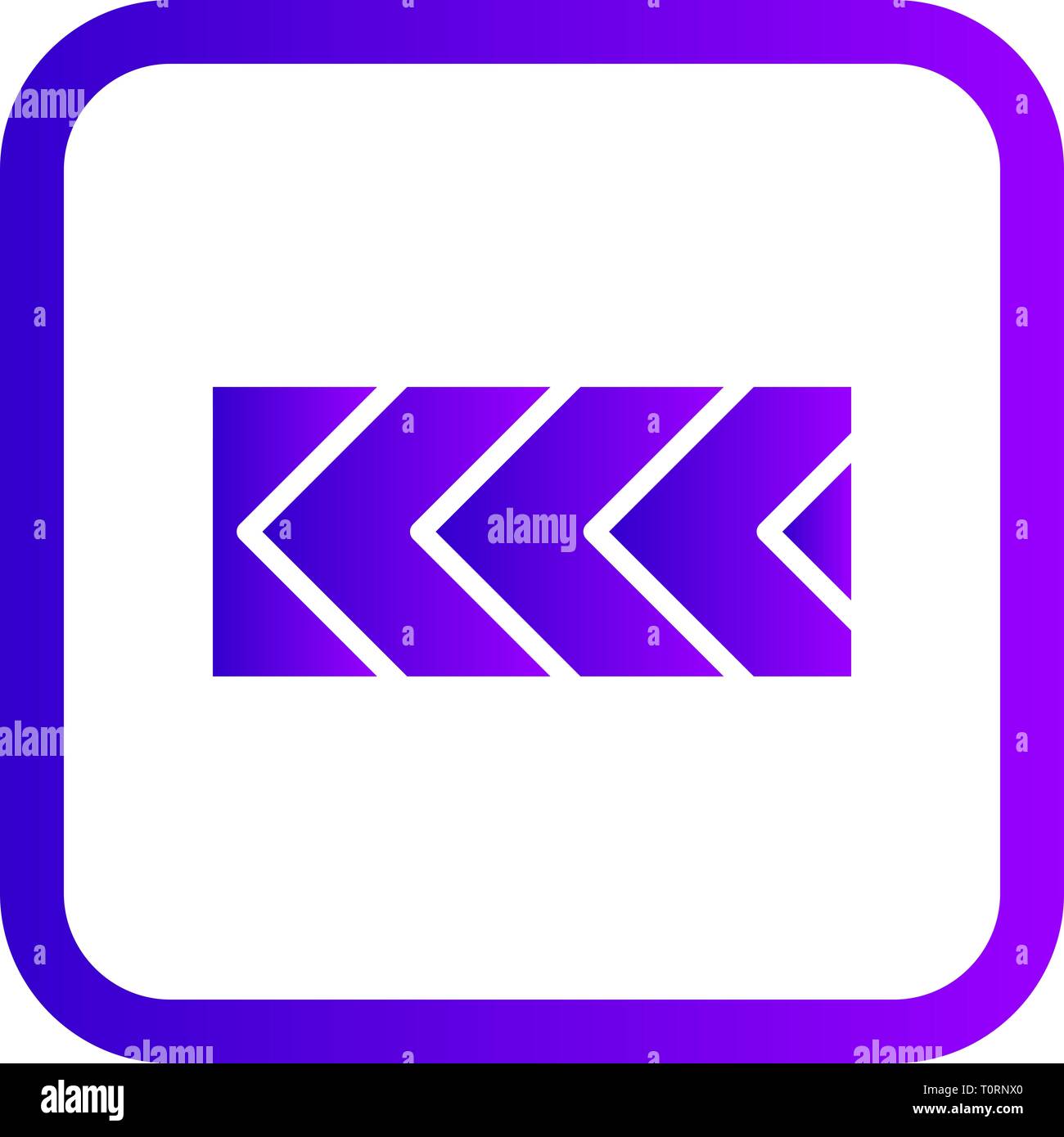 Illustration Sharp deviation of route to left Road Sign Icon Stock ...