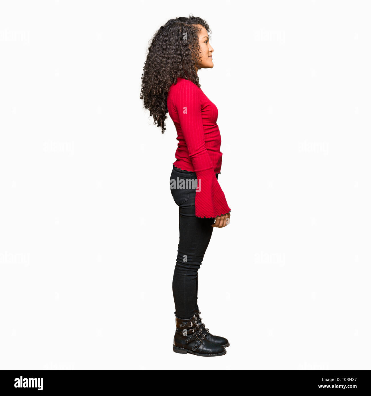 Woman lateral view Cut Out Stock Images & Pictures - Alamy