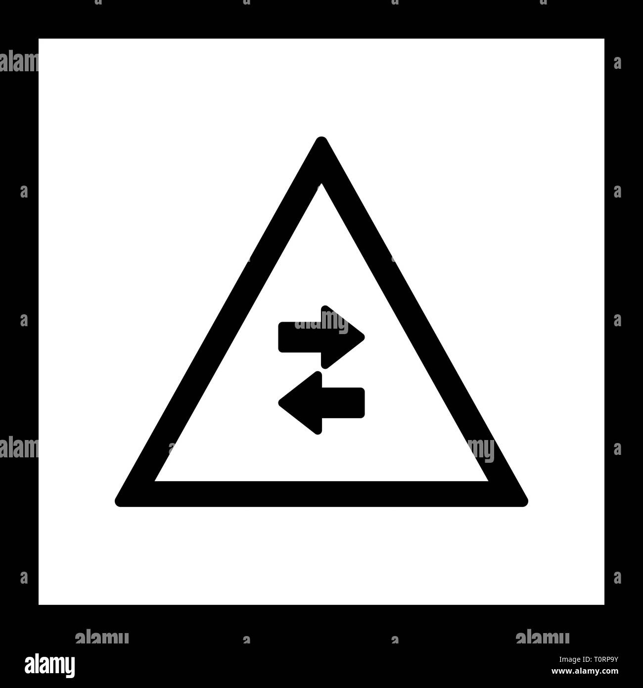 Two way traffic crosses one way road hi-res stock photography and ...