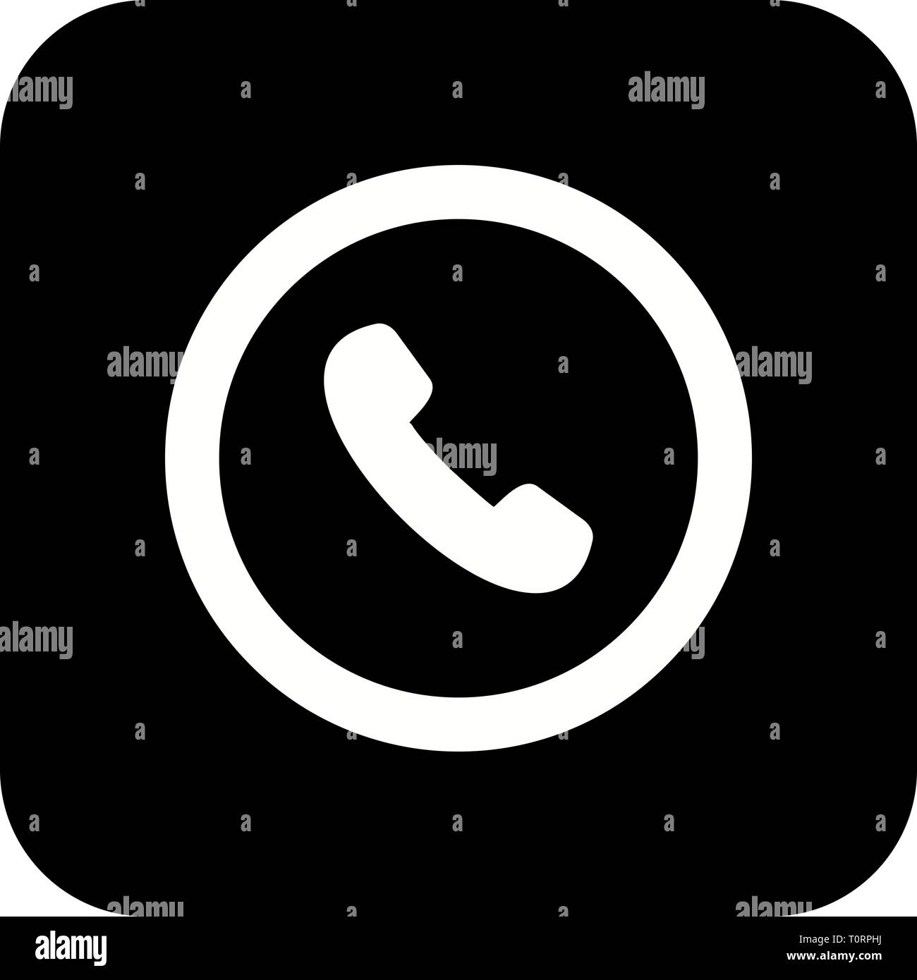 Illustration Telephone Road Sign Icon Stock Photo - Alamy