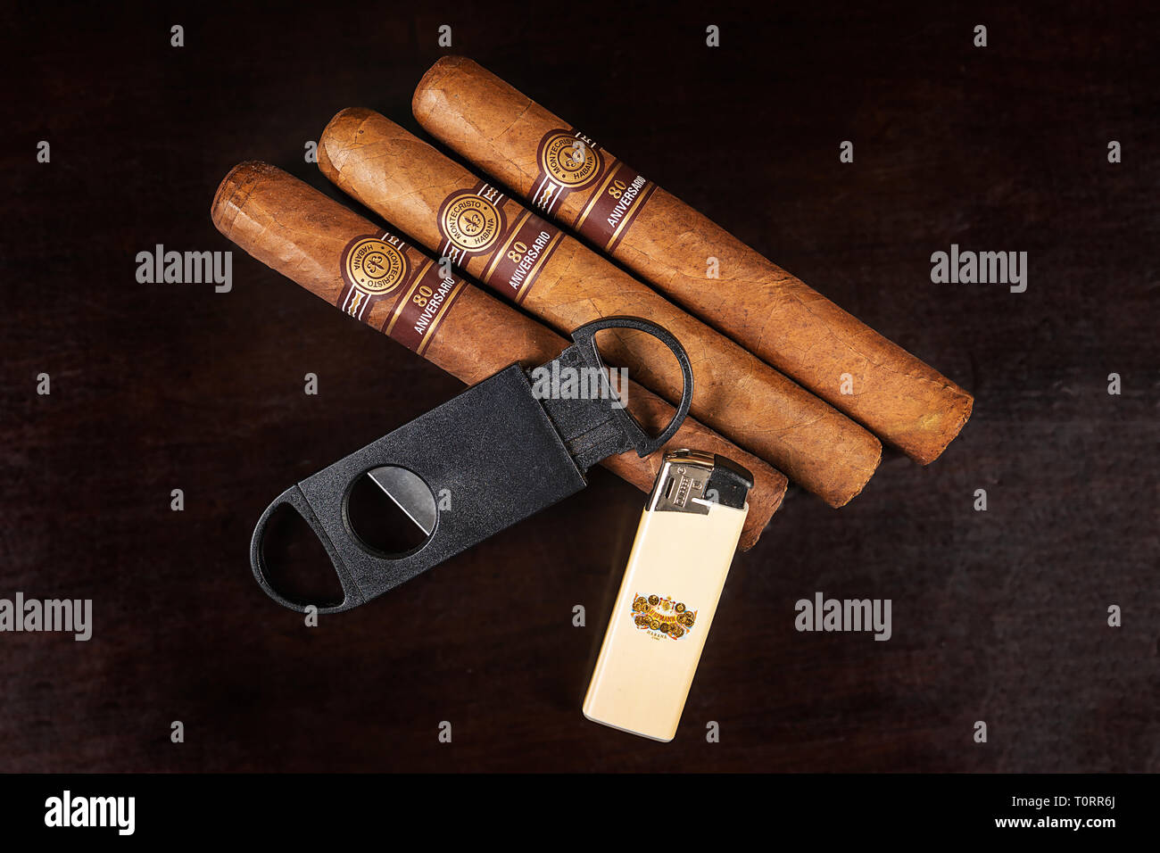 Lighter and cuban cigar isolated hi-res stock photography and images ...