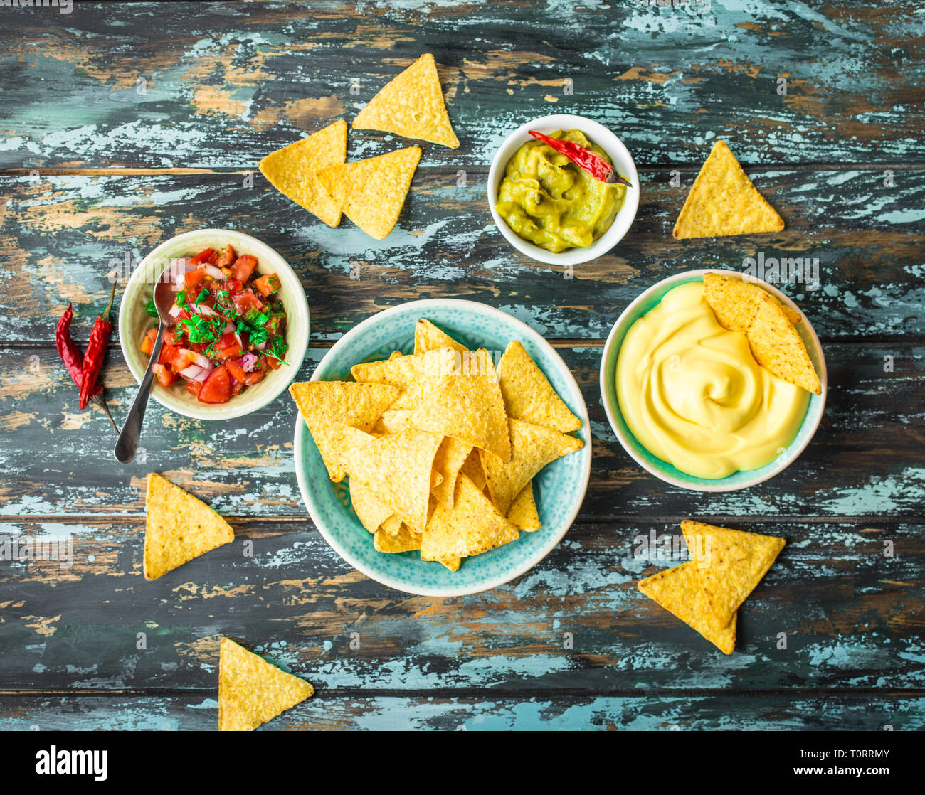 Assorted dips hi-res stock photography and images - Alamy