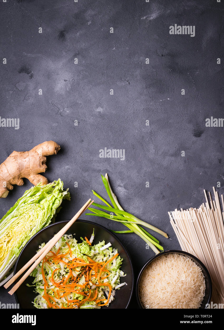 Asian cooking ingredients Stock Photo - Alamy
