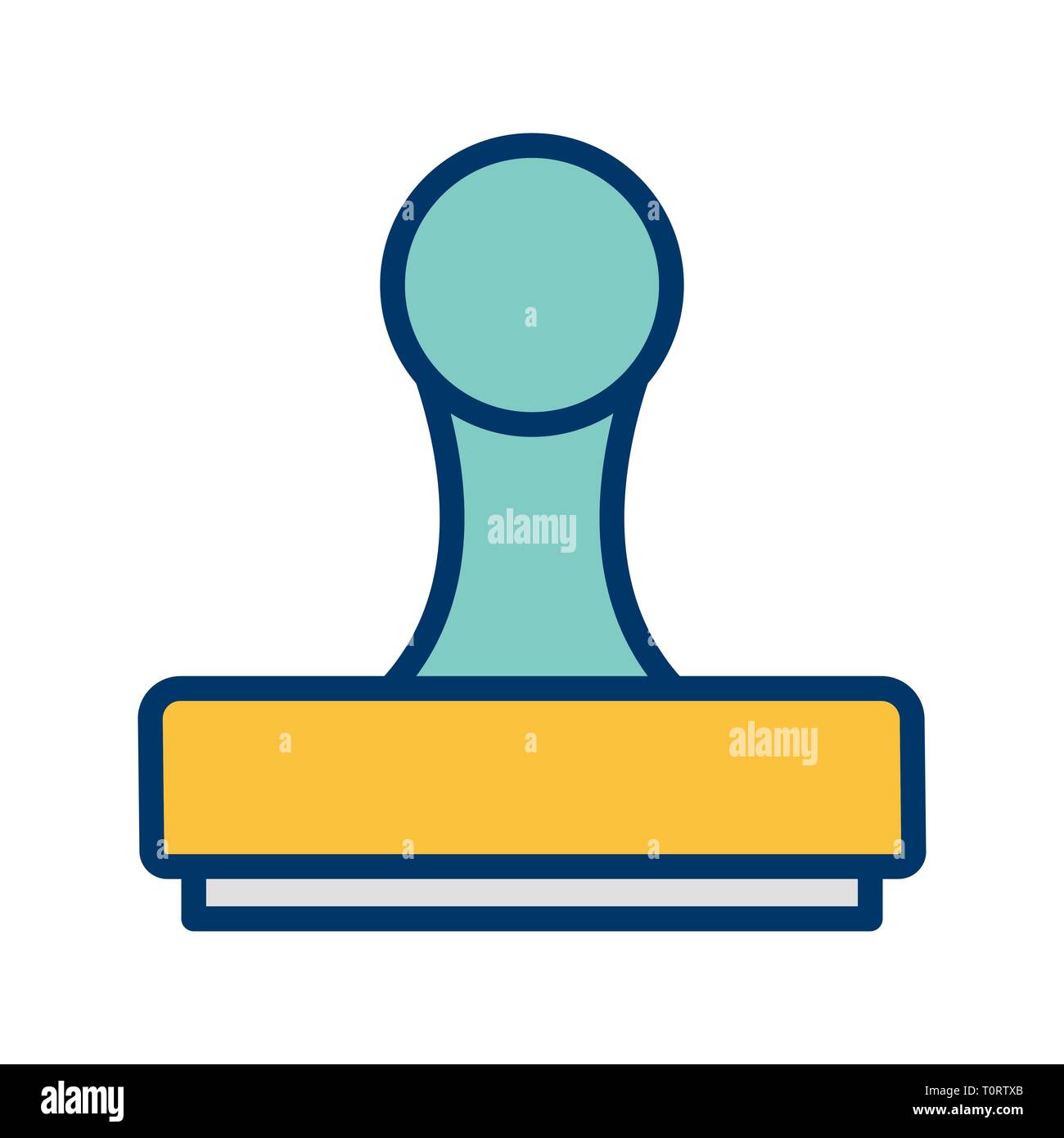 Illustration Stamp Icon Stock Photo - Alamy