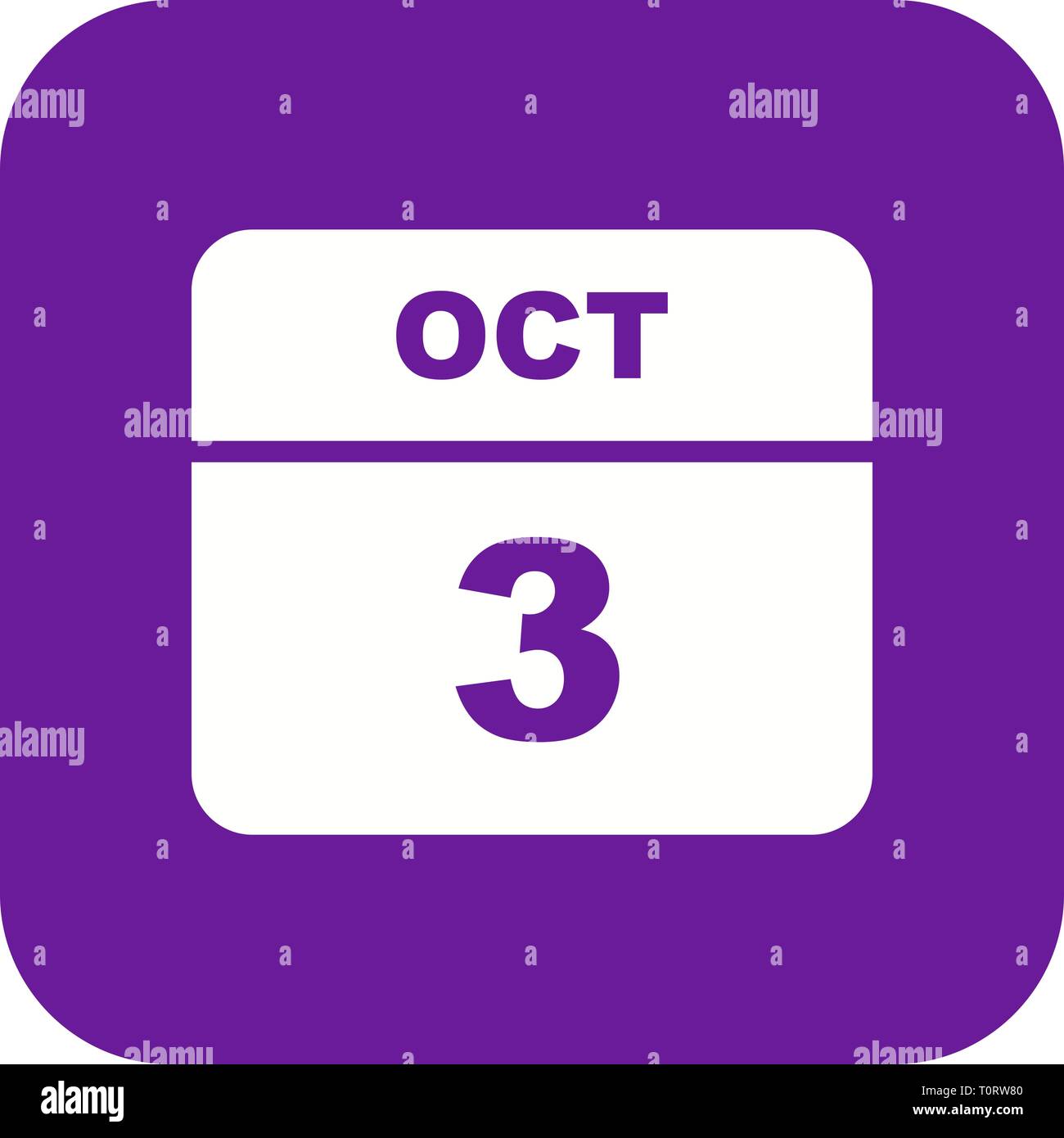 October 3 vector flat hi-res stock photography and images - Alamy