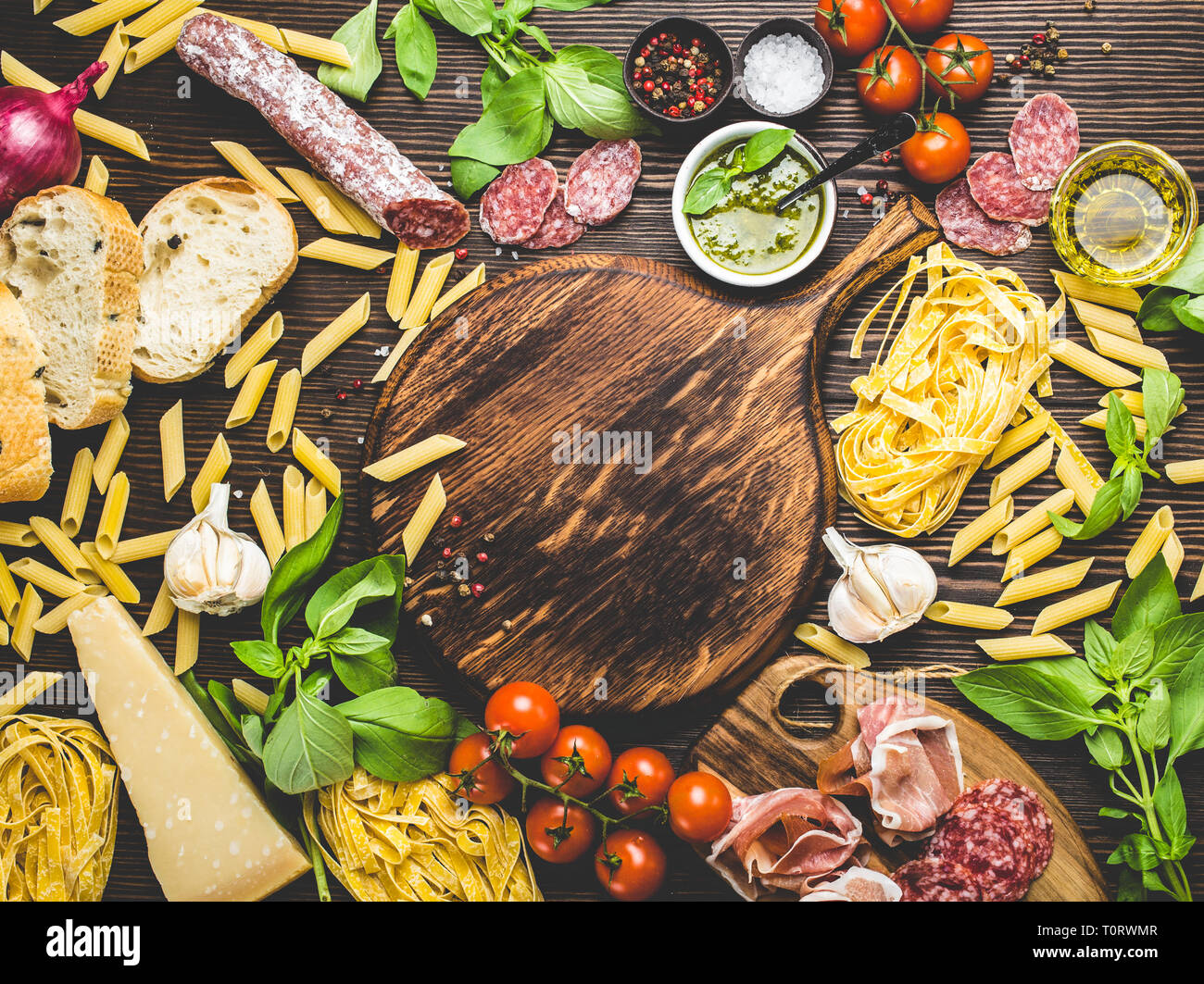 Italian traditional food, appetizers and snacks Stock Photo - Alamy