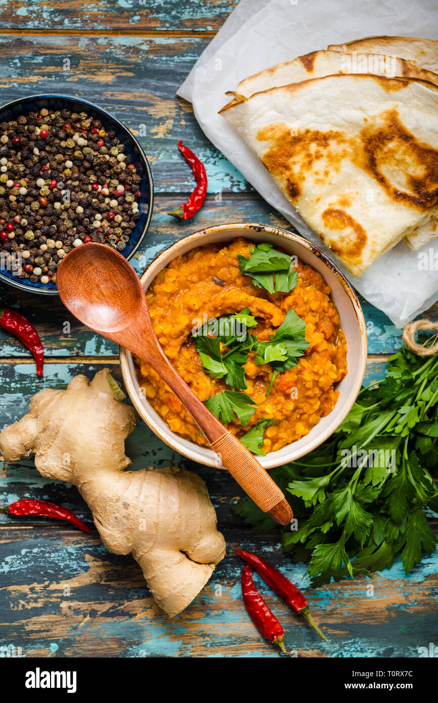 Traditional Indian lentils Dal Stock Photo - Alamy