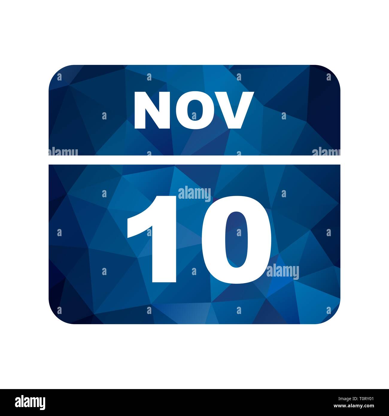 November 10th Date on a Single Day Calendar Stock Photo - Alamy