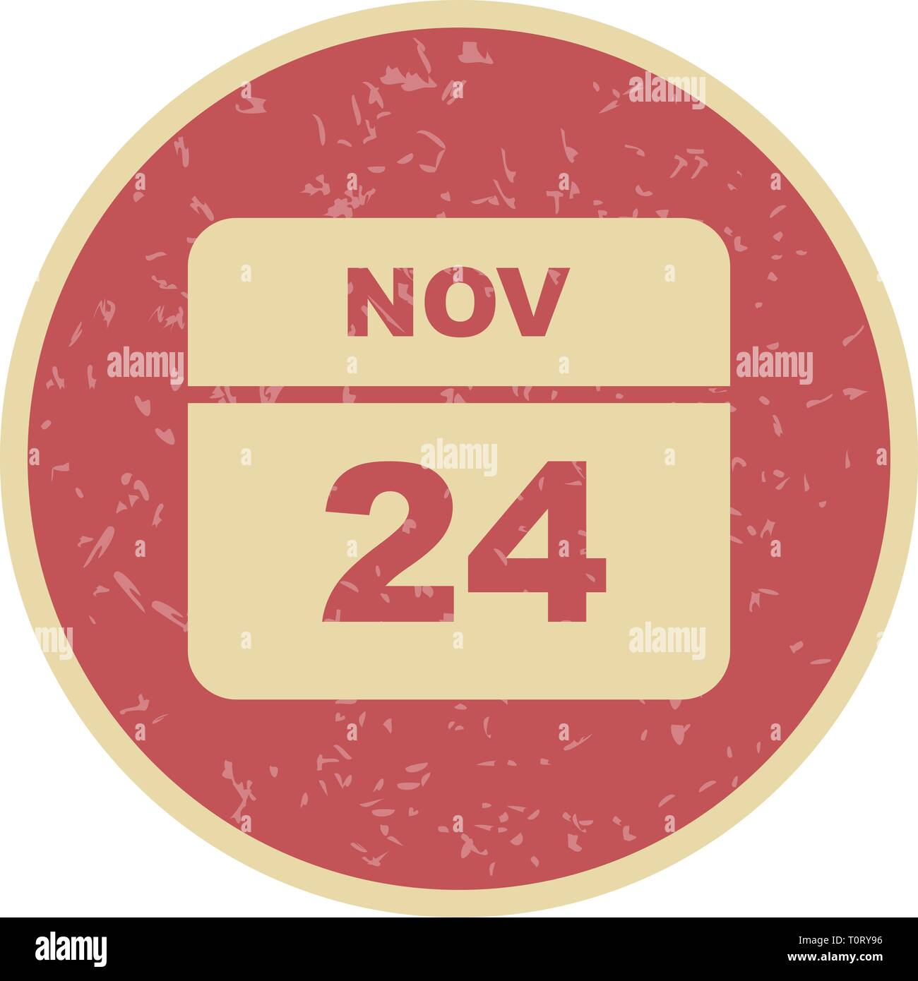 November 24th Date on a Single Day Calendar Stock Photo - Alamy