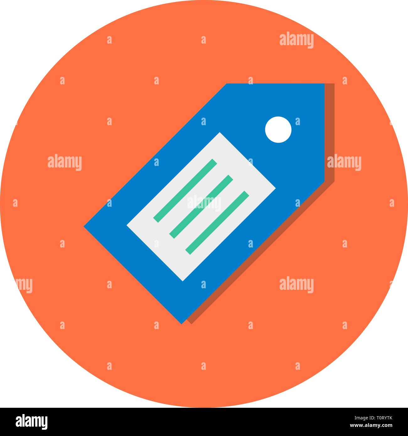 Illustration Tag Icon Stock Photo - Alamy