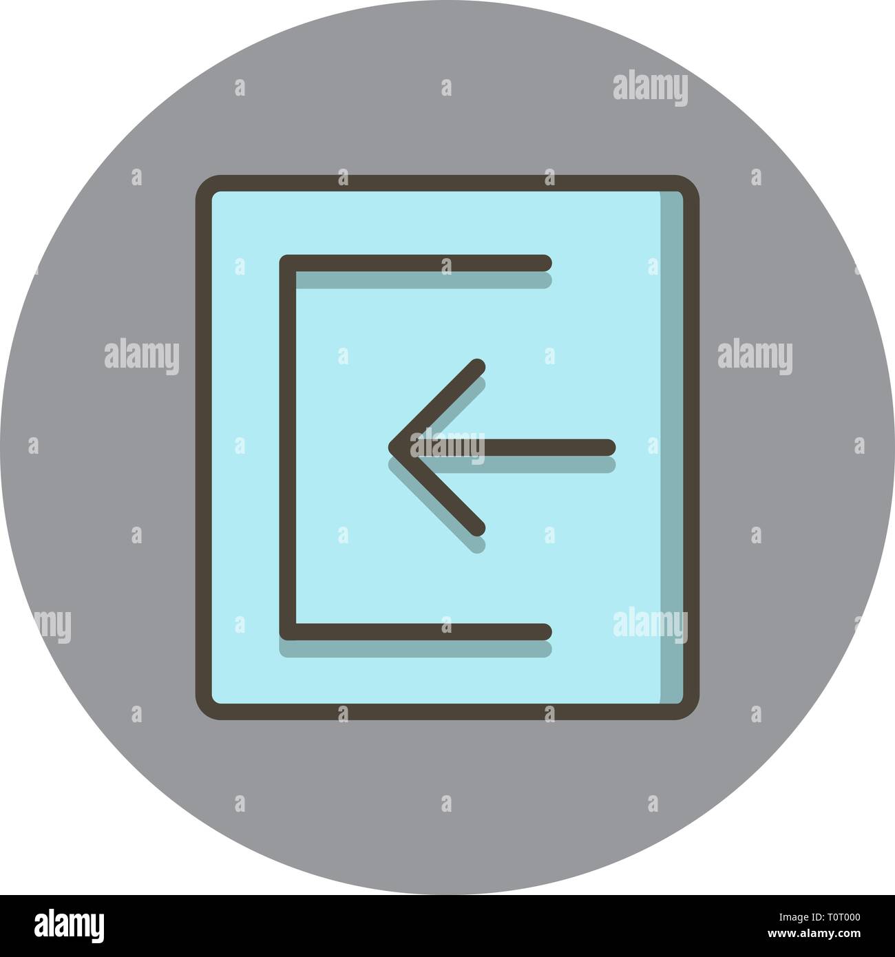 Illustration Sign In Icon Stock Photo - Alamy