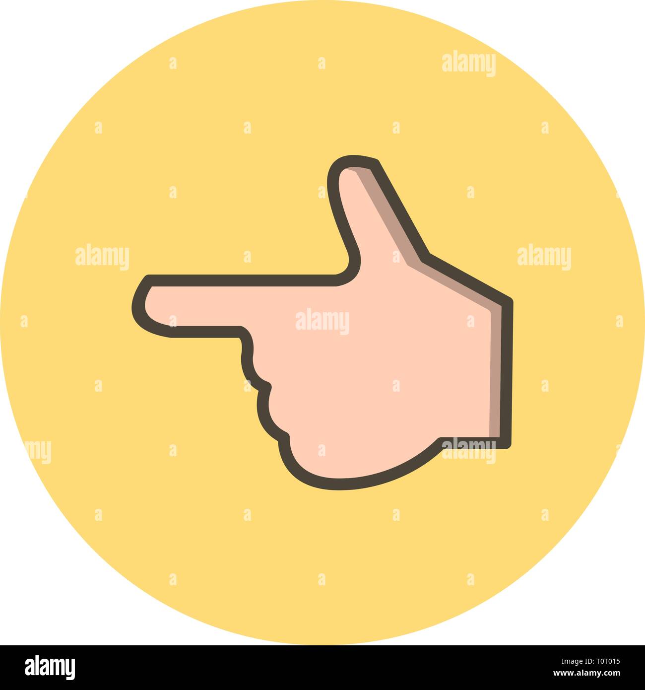 Illustration Hand Icon Stock Photo - Alamy