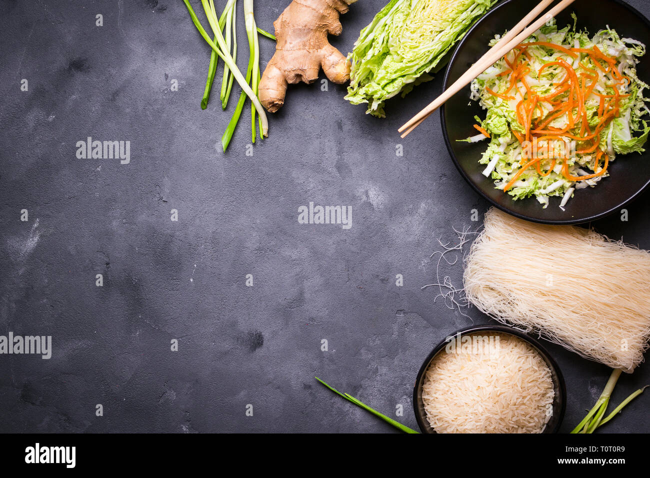 Asian cooking ingredients Stock Photo - Alamy