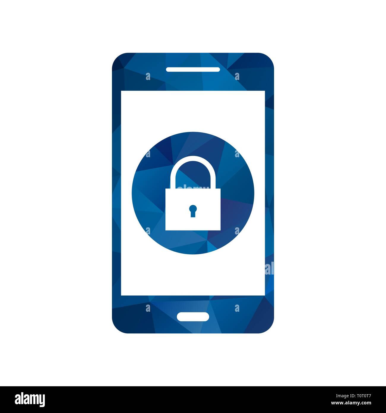 Illustration Lock Mobile Application Icon Stock Photo - Alamy