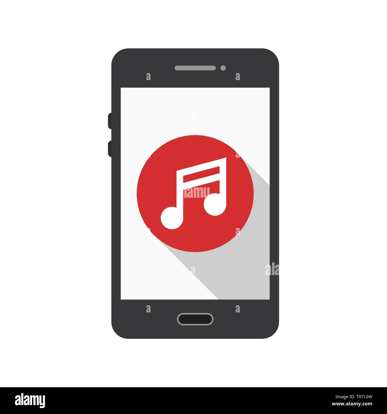 Illustration Music Mobile Application Icon Stock Photo - Alamy
