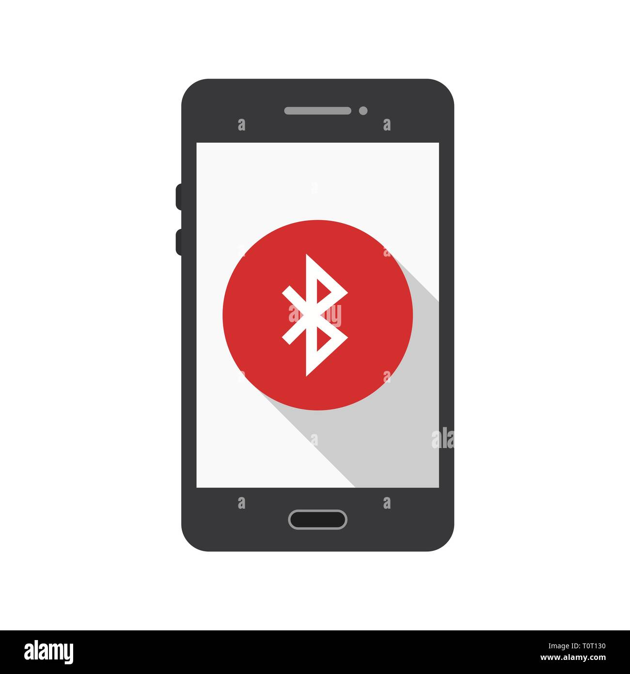 Illustration Bluetooth Mobile Application Icon Stock Photo - Alamy