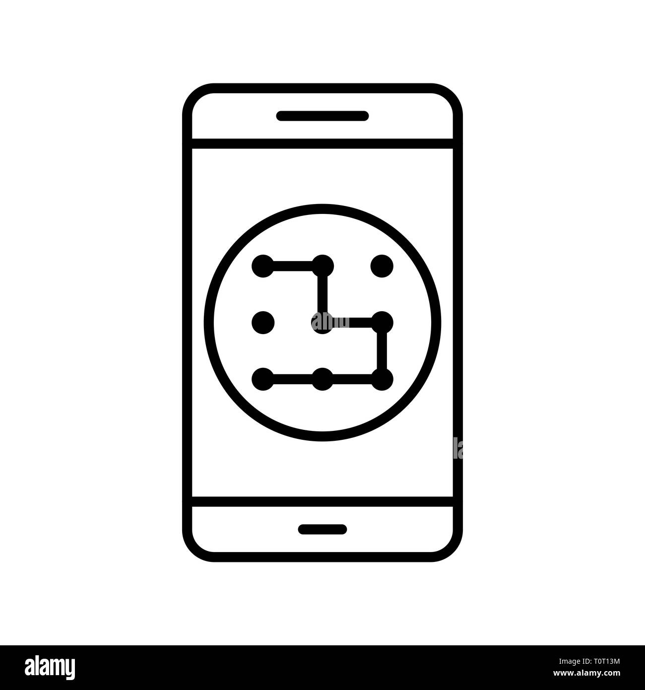 Illustration Pattern Mobile Application Icon Stock Photo - Alamy