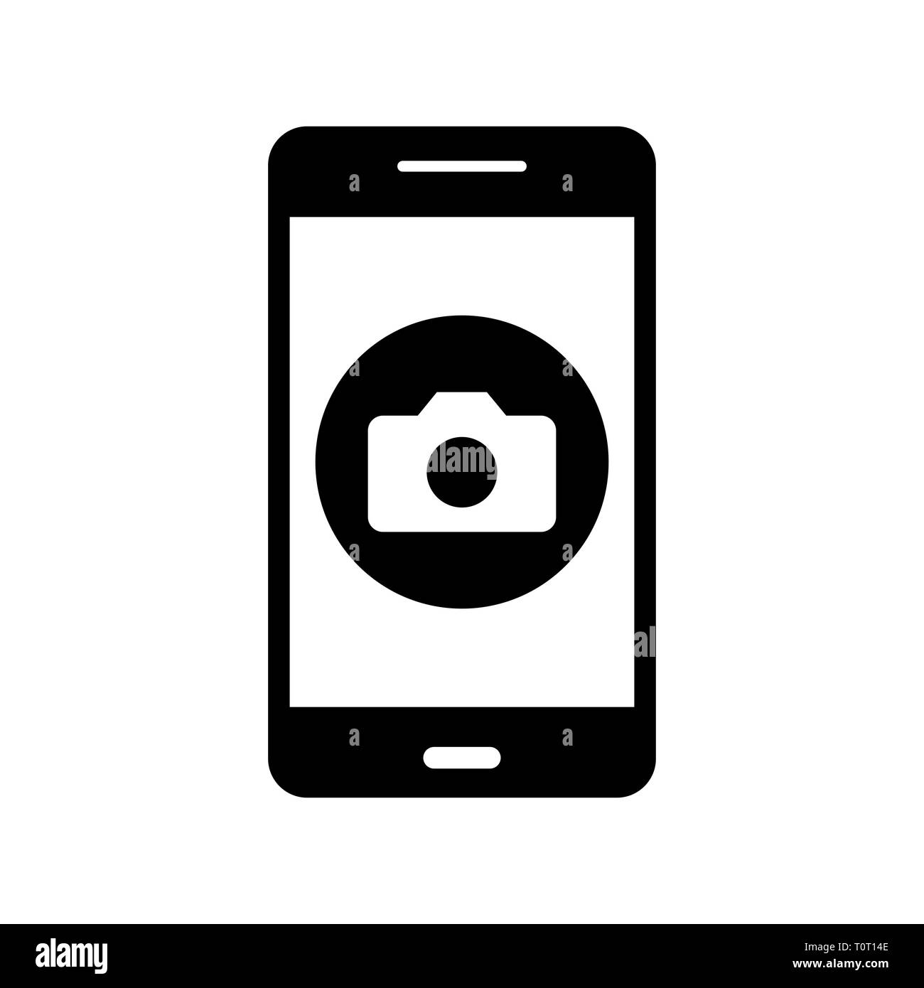 Illustration Camera Mobile Application Icon Stock Photo - Alamy