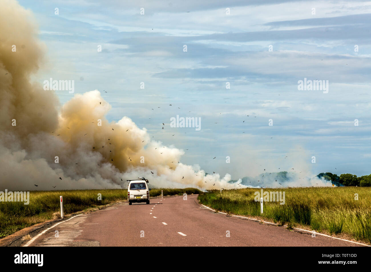 Bushfire in Kakadu National Park, Northern Territory, Australia Stock ...