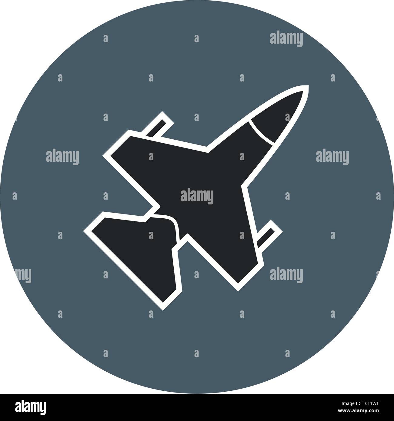 Illustration Jet Icon Stock Photo - Alamy