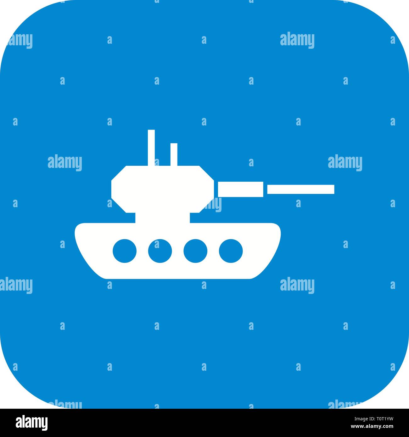 Illustration Tank Icon Stock Photo - Alamy