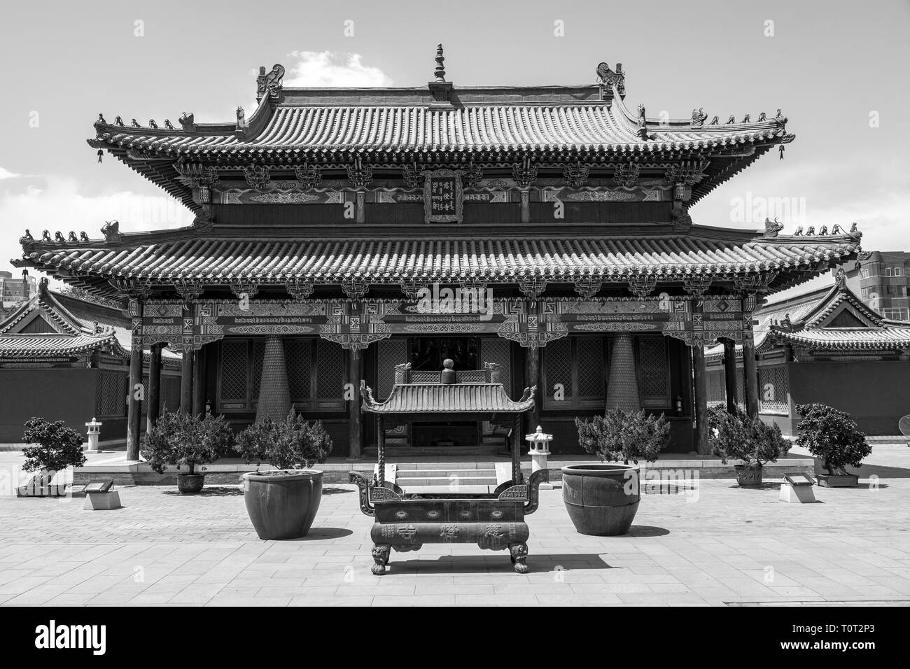 From Five Pagoda temple area in Hohhot, capital of Inner Mongolia ...