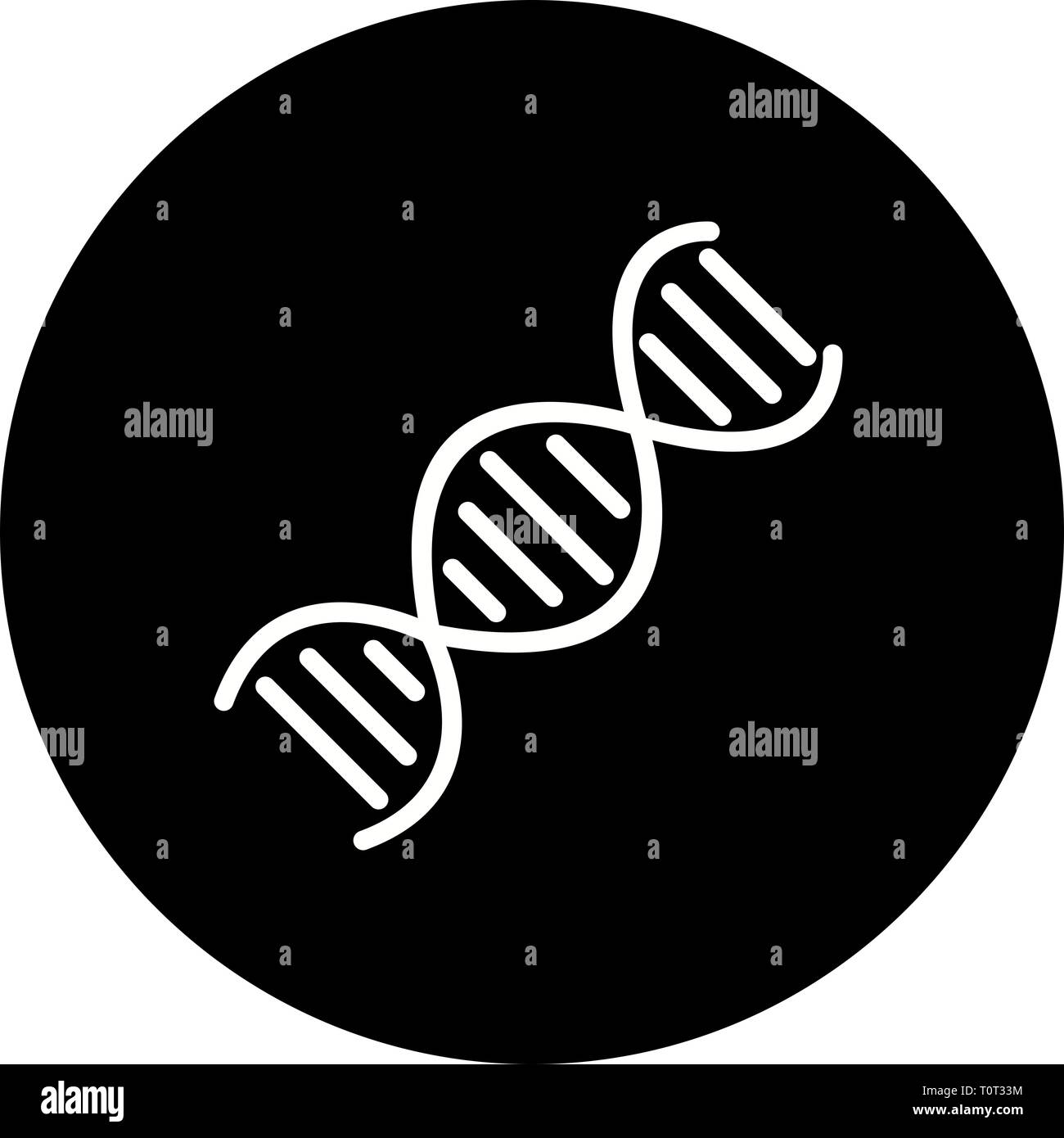 Illustration DNA Icon Stock Photo - Alamy