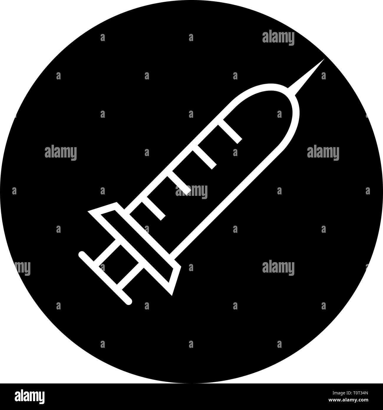 Illustration Injection Icon Stock Photo - Alamy