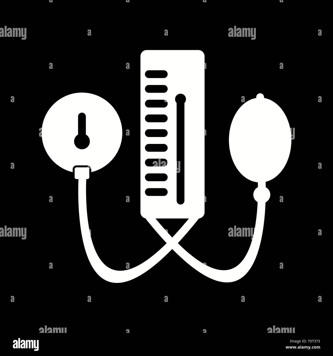 Illustration BP Apparatus Icon Stock Photo - Alamy