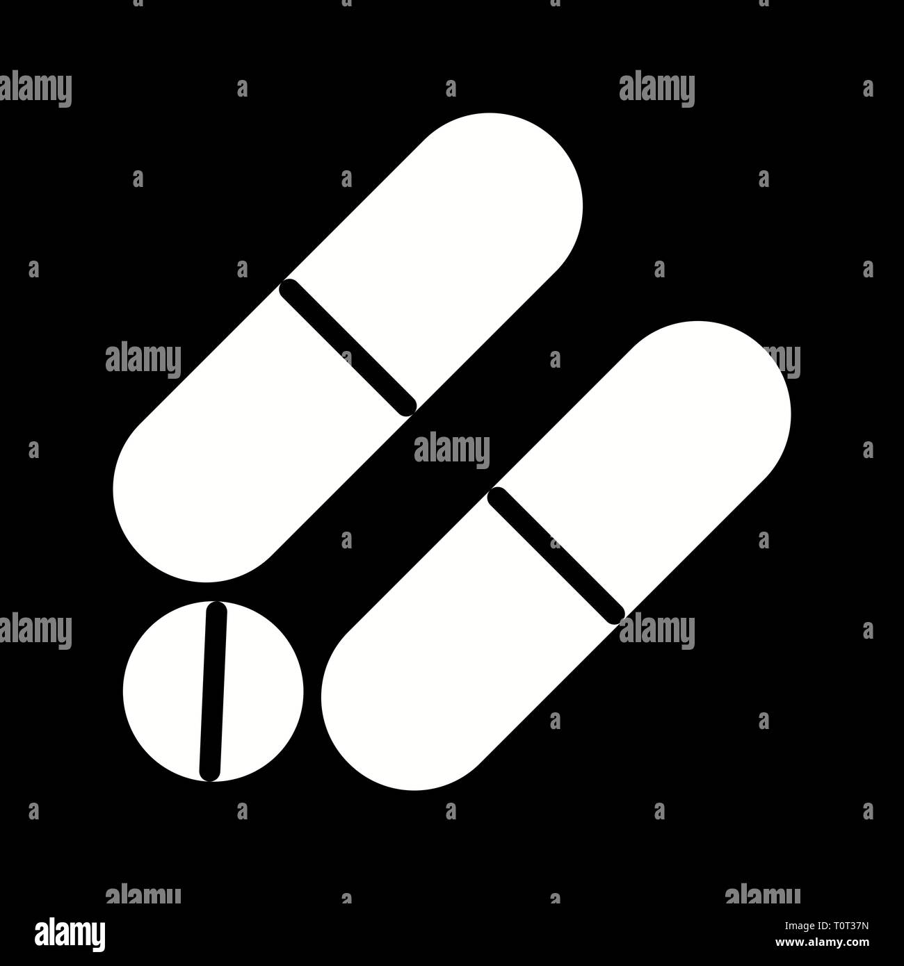 Illustration Medicines Icon Stock Photo - Alamy