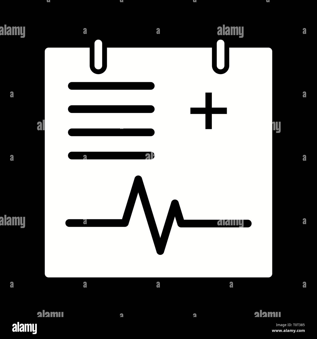Illustration Medical Chart Icon Stock Photo - Alamy