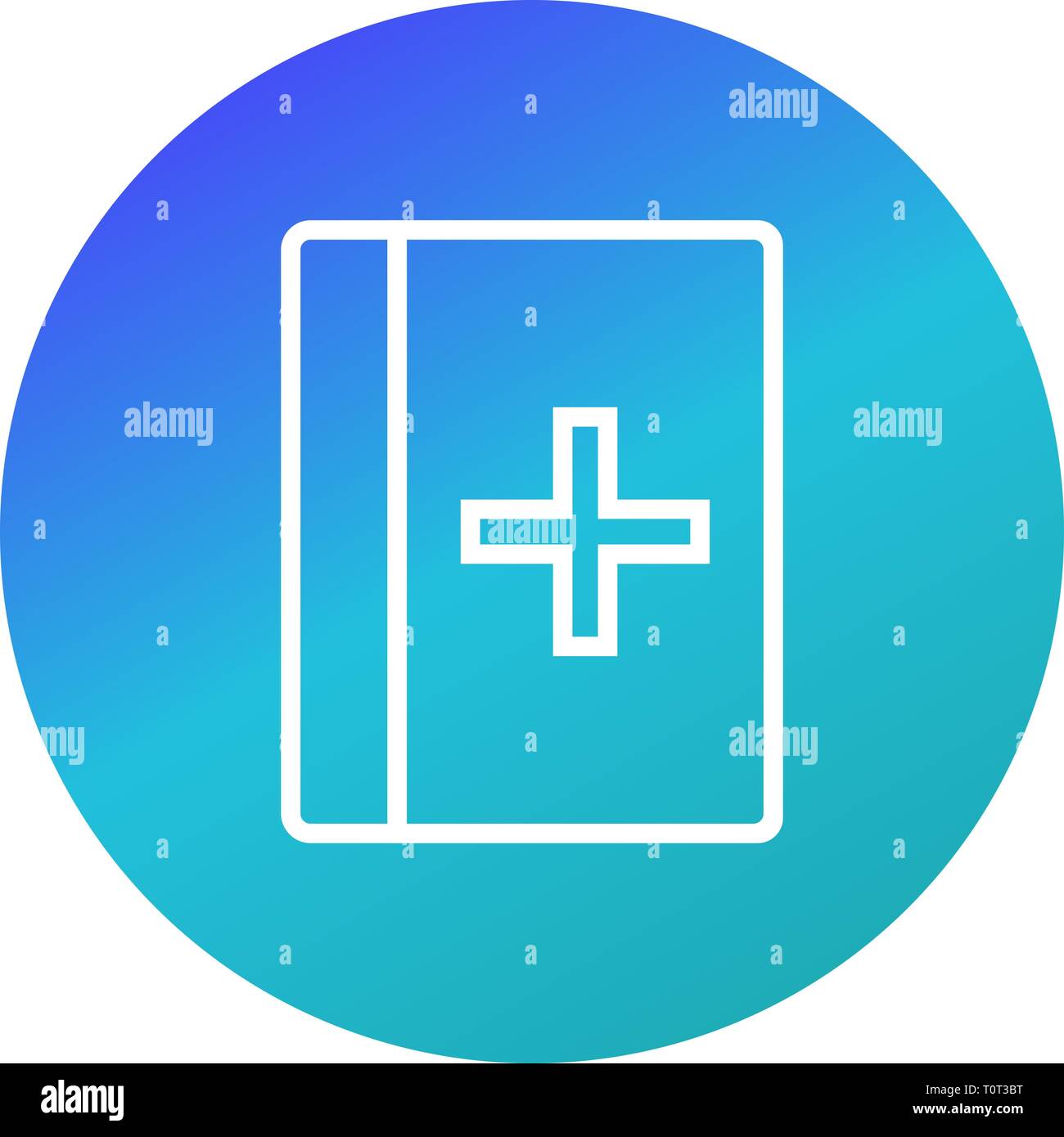 Illustration Medical Book Icon Stock Photo - Alamy