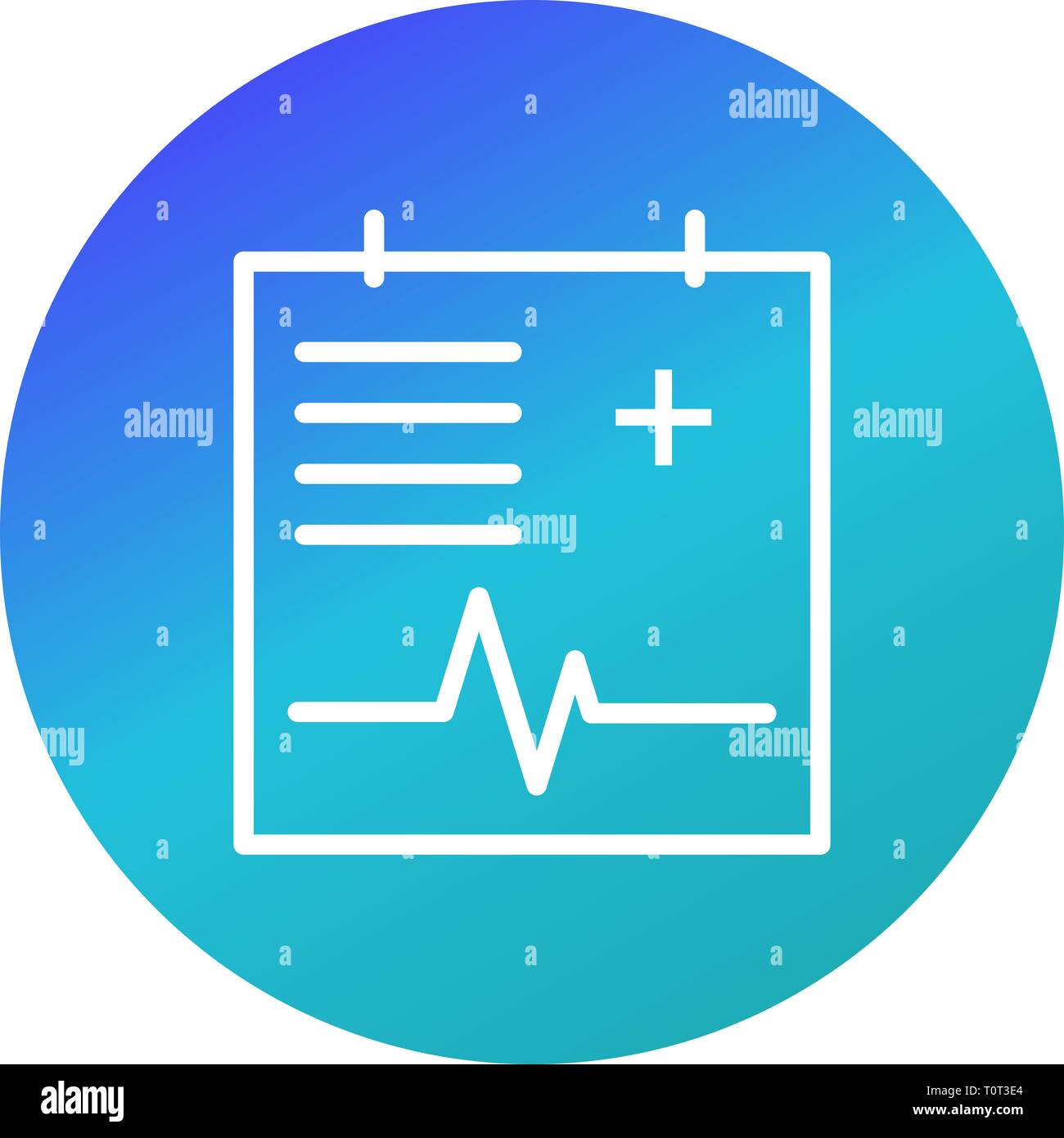 Illustration Medical Chart Icon Stock Photo - Alamy