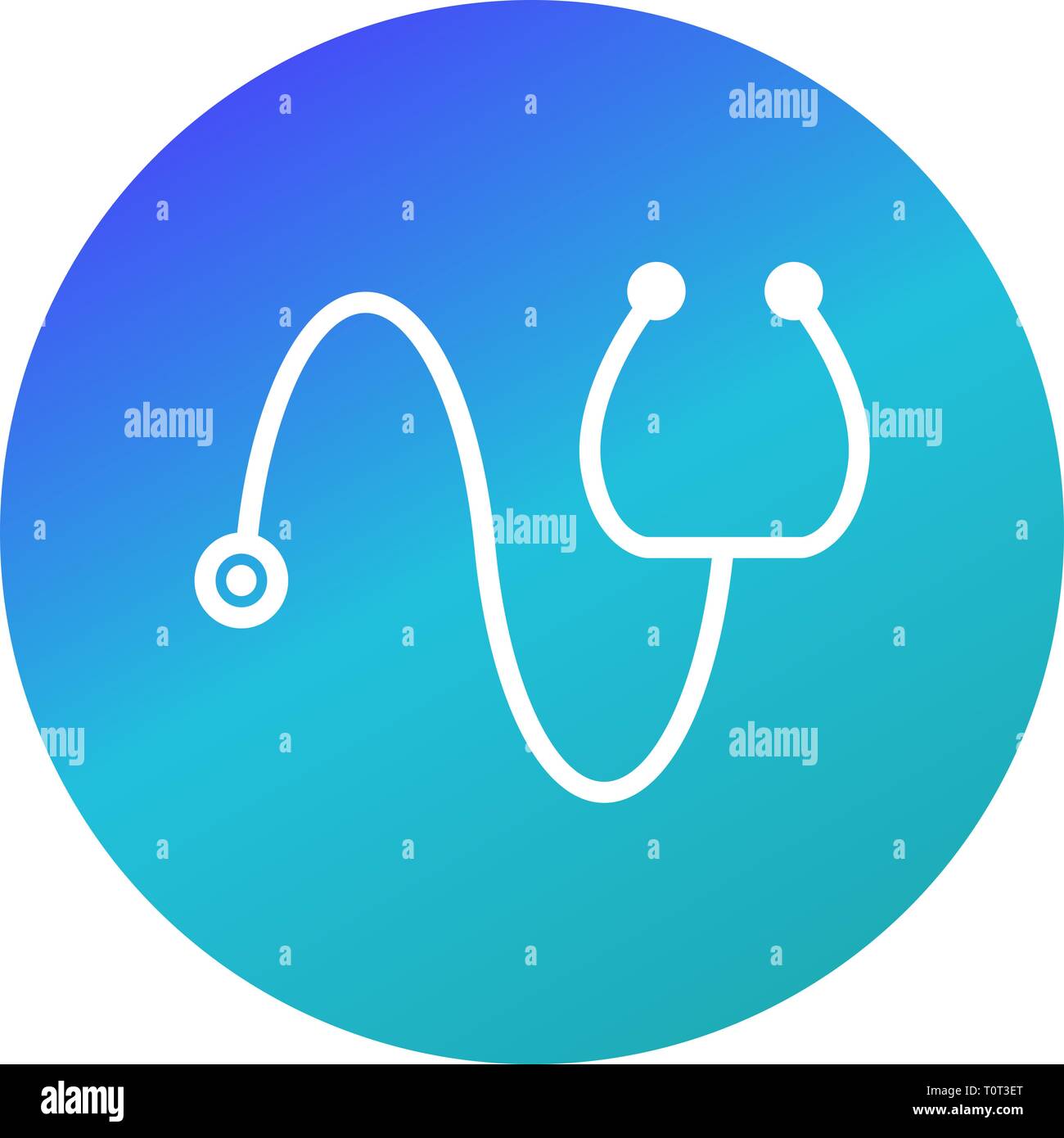 Illustration Stethoscope Icon Stock Photo - Alamy Illustration Stethoscope Icon Stock Photo - Alamy