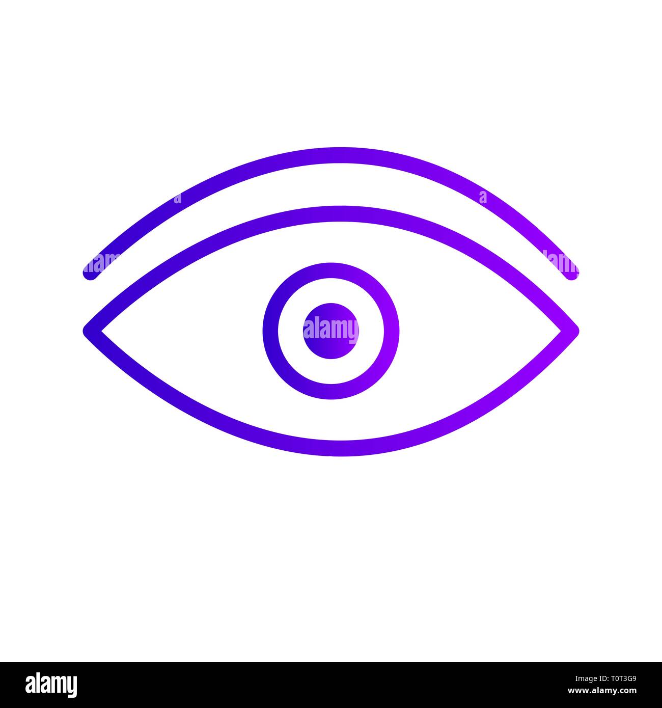 Illustration Eye Icon Stock Photo - Alamy
