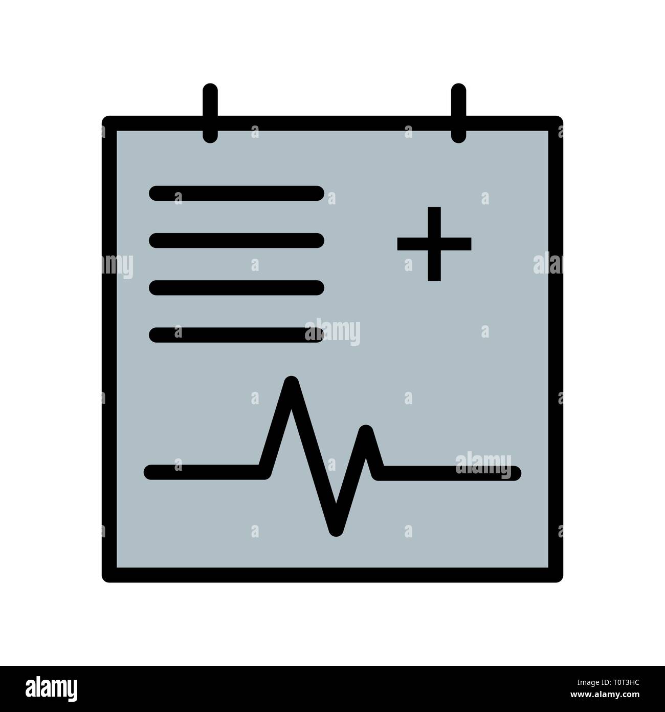 Illustration Medical Chart Icon Stock Photo - Alamy