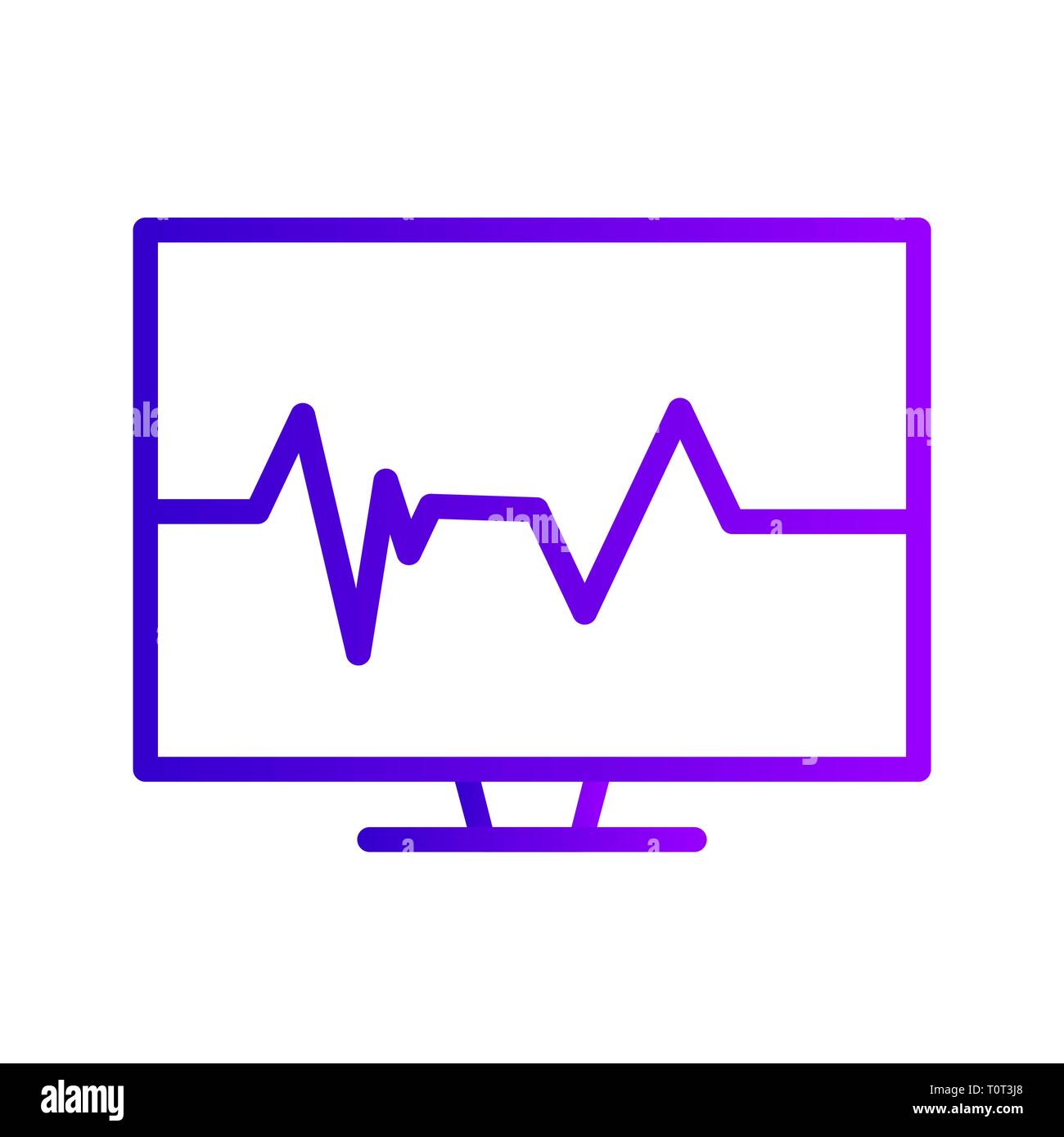 Illustration Pulse Icon Stock Photo - Alamy