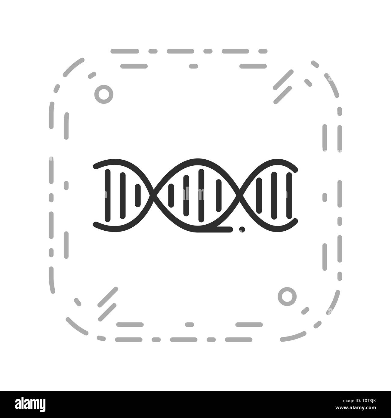 Illustration DNA Icon Stock Photo - Alamy