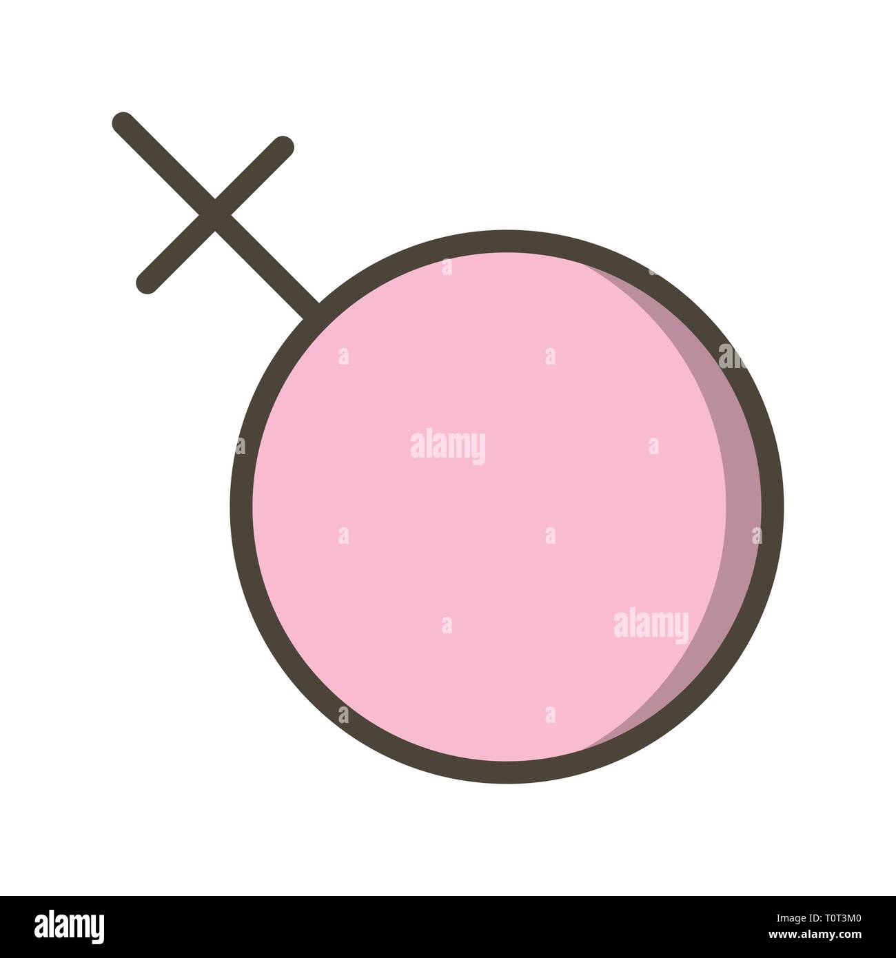 Illustration Female Icon Stock Photo - Alamy