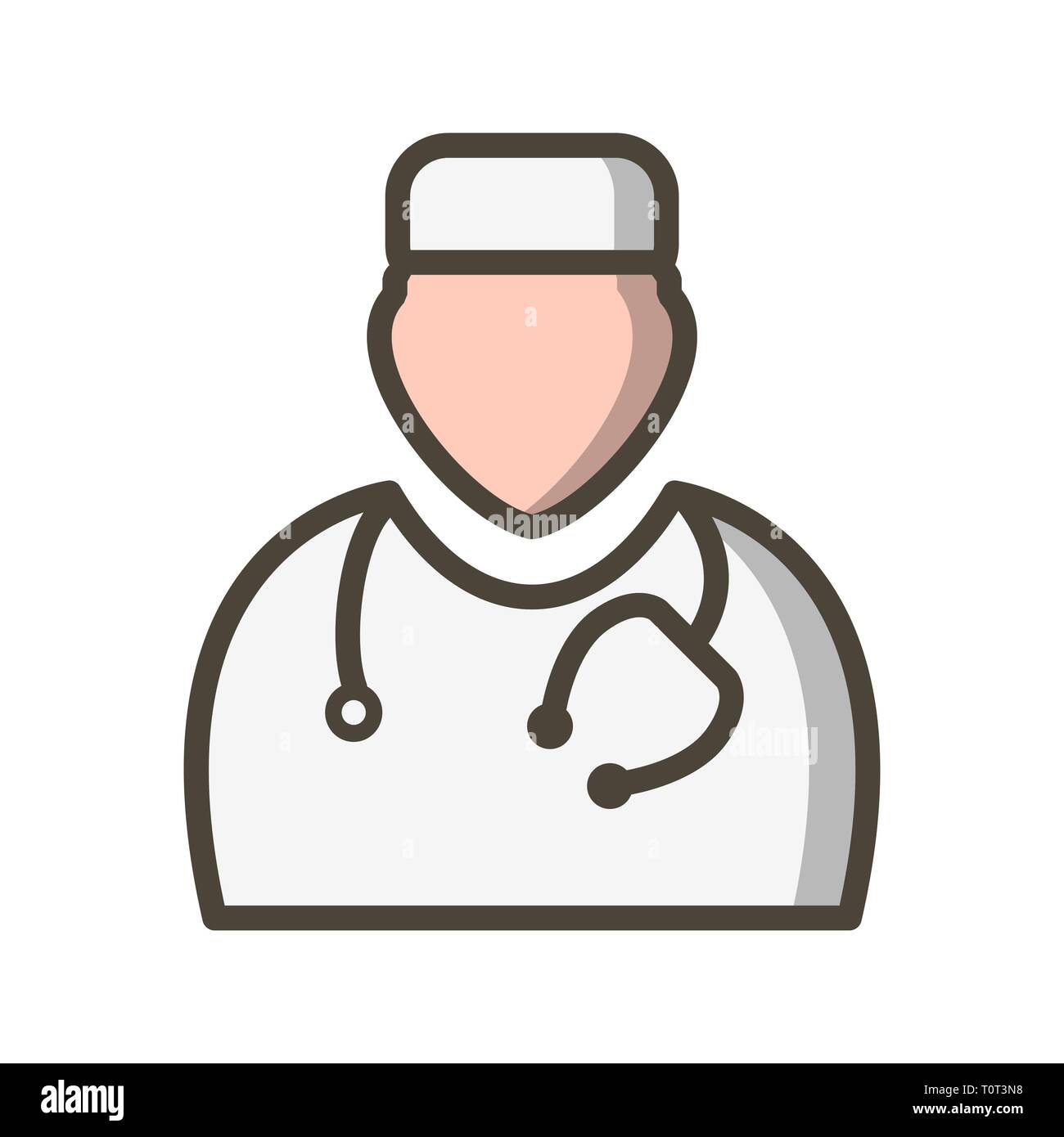 Illustration Doctor Icon Stock Photo - Alamy
