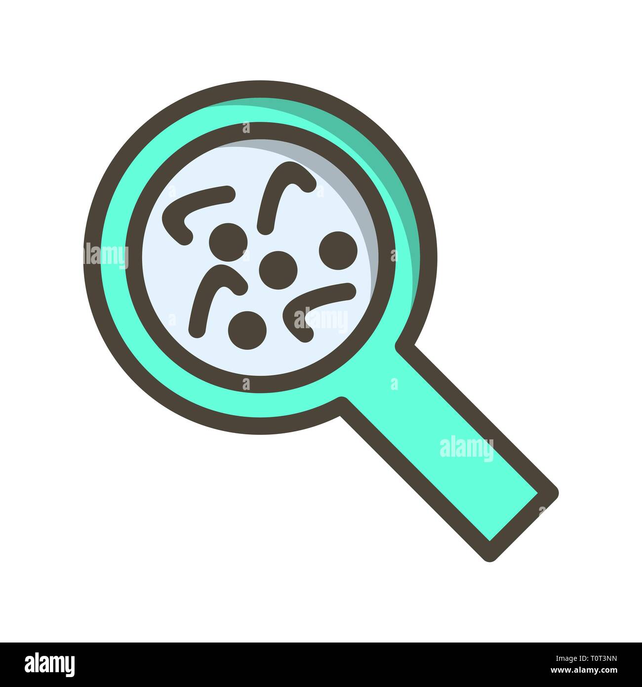 Illustration Bacteria Icon Stock Photo - Alamy